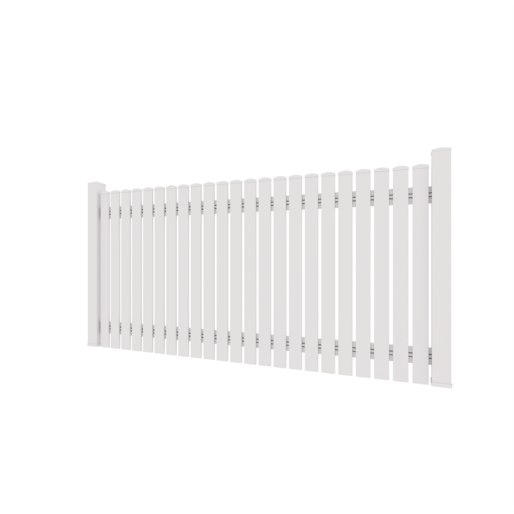 Vertical blade fence - Sunshine Alutrade